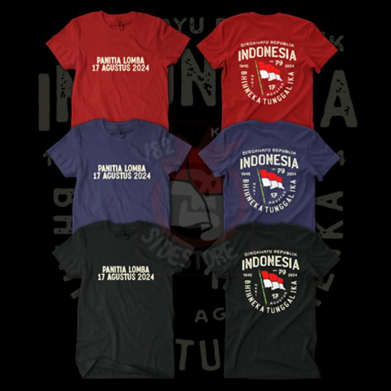 Jual Kaos Panitia 17 Agustus 2024 - Baju 17 Agustus 2024 - Hut Ri Ke 79 Baju Tshirt 17 Agustusan ...