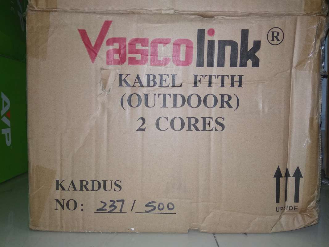 Jual Kabel Fiber Optic Vascolink Ftth Outdoor 2 Core - 1 Roll 1000 ...