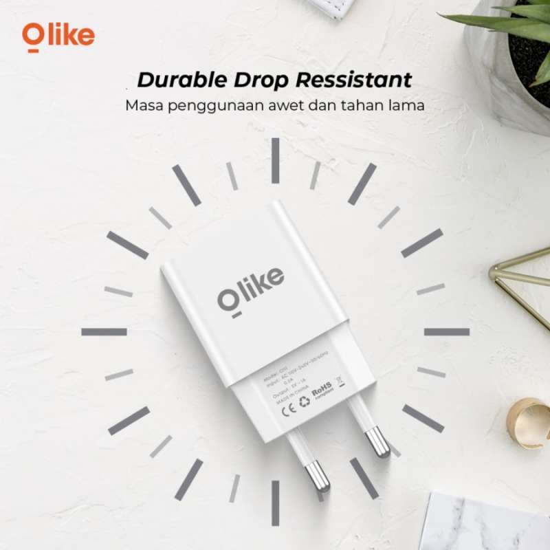 Jual Olike C111 Charger Adaptor 5v - 1a Usb Port Output Safe Charging ...
