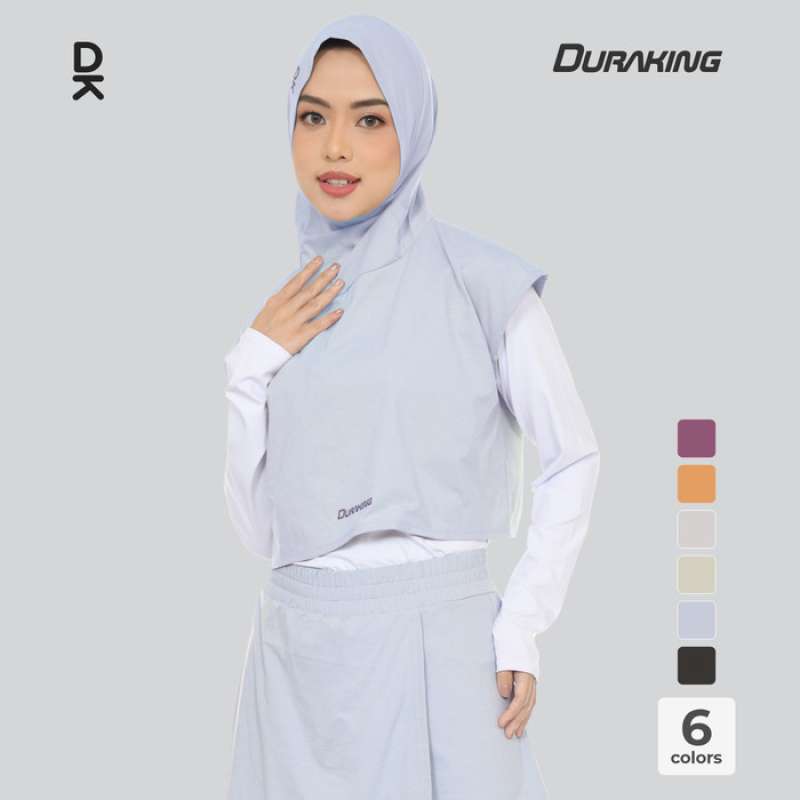 Promo Duraking Hijab Sports Khalwa Series - Croptop Hijab - Wine Diskon ...