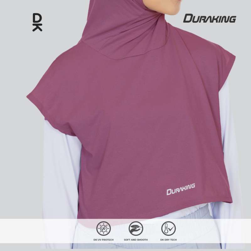 Promo Duraking Hijab Sports Khalwa Series - Croptop Hijab - Wine Diskon ...