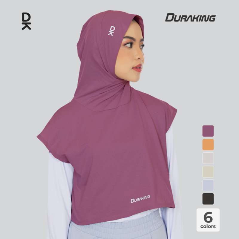 Promo Duraking Hijab Sports Khalwa Series - Croptop Hijab - Wine Diskon ...