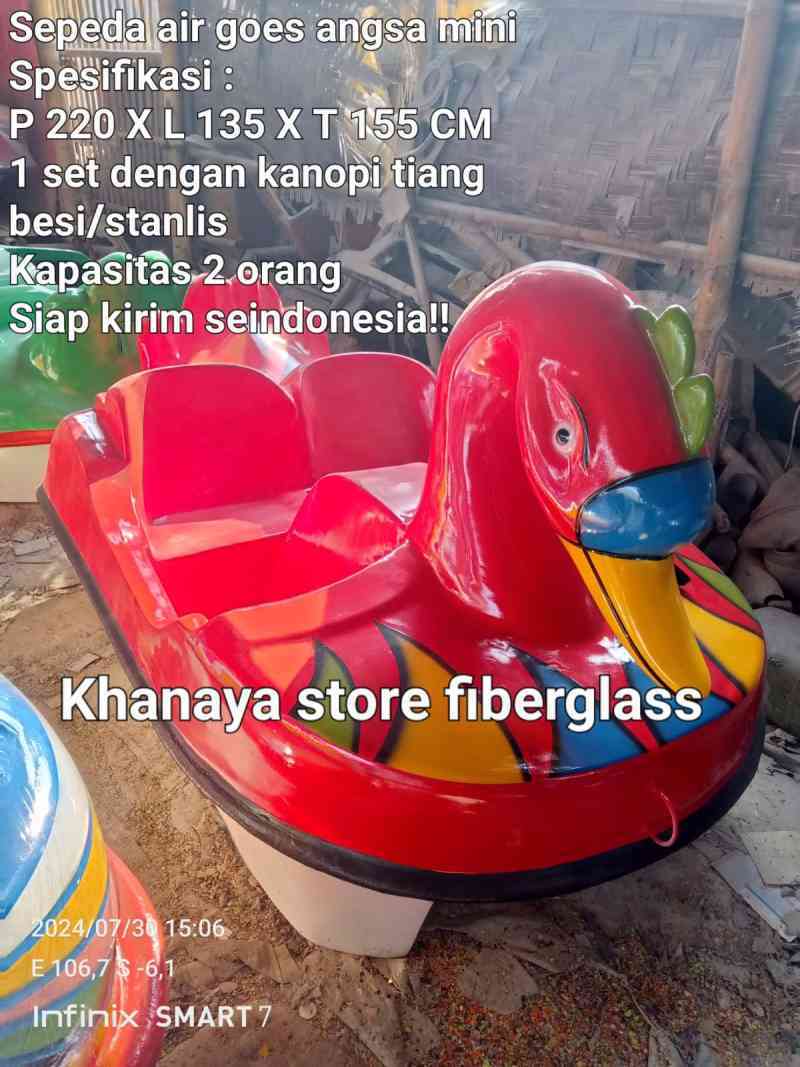 Jual Angsa Gowes Mini Warna Merah,perahu Angsa Gowes Mini Kpasitas 2 ...