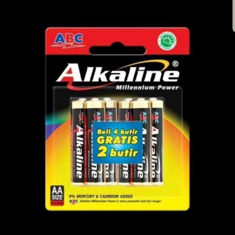 Jual Baterai Abc Alkaline A2 Aa 4+2 / Baterai Jam A2 1 Box Isi 12 Card ...