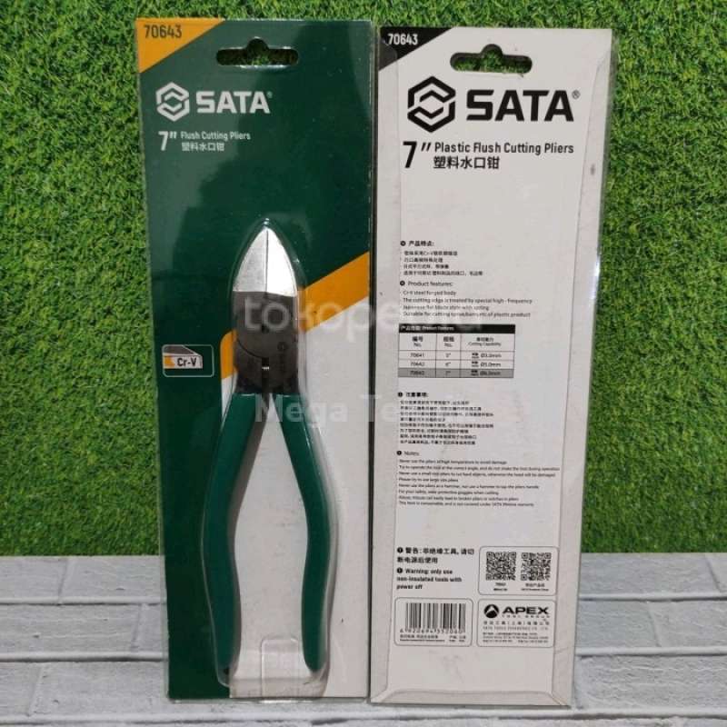 Promo Tang Potong Plastik 7 - Plastic Flush Cutting Plier 70643 Sata ...