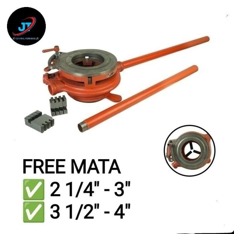 Promo Senai Pipa Manual 2 1/2 - 4 | Ratchet Die Stock 114w | 4 Inch ...