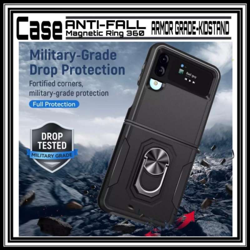 Promo Samsung Galaxy Z Flip4 Flip 4 5g Case Armor Grade Ring Hard Soft Cover Diskon 23% Di ...
