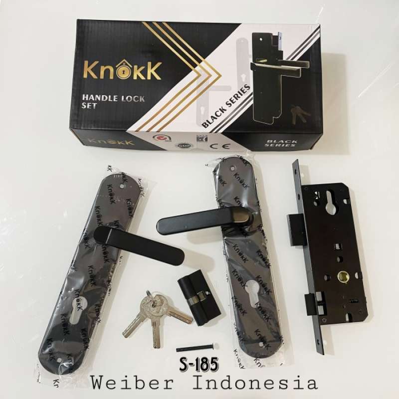 Promo Kunci Pintu Rumah Set (handle Lock Set) Black Series 185 Diskon ...