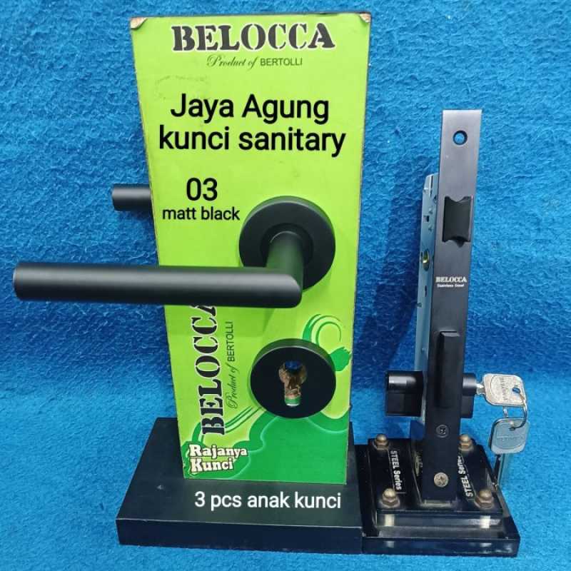 Promo Paket Handle Kunci Pintu Rumah Roses Stainless Black Hitam S03 ...