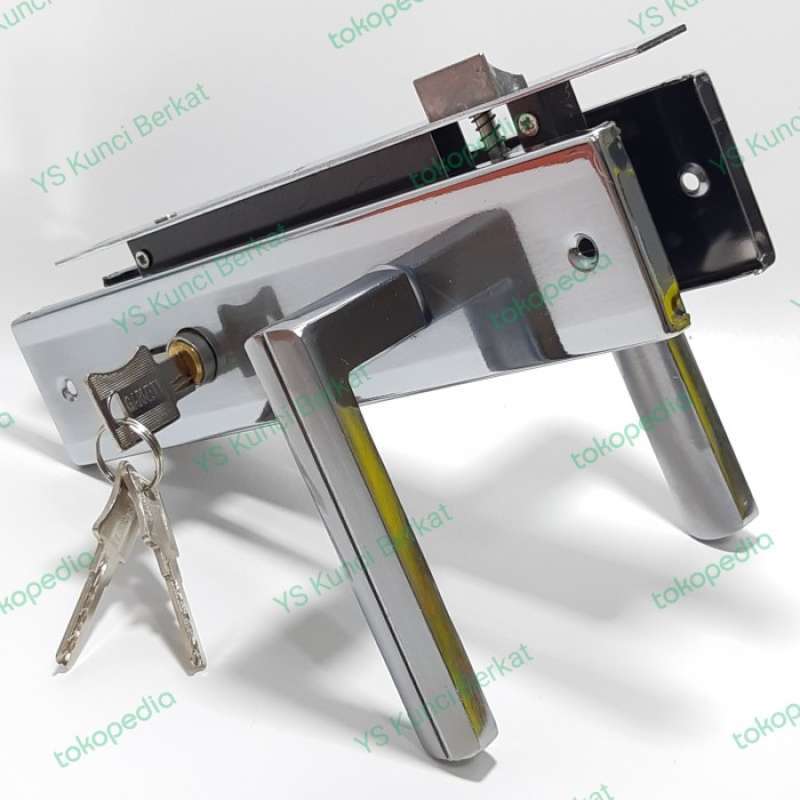 Promo Handle Pintu/kunci Pintu Ukuran Besar Sl11 Sn/bn Diskon 23% Di ...