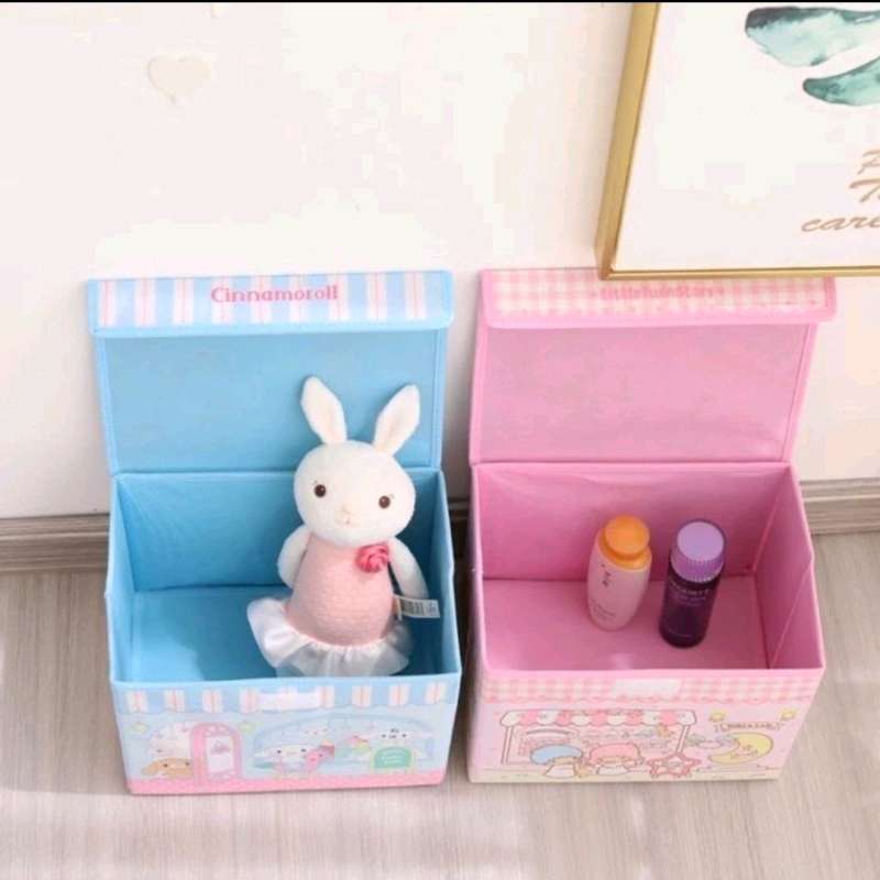 Jual Storage Box Sanrio Dengan Penutup Kawaii Kotak Penyimpanan Tutup ...
