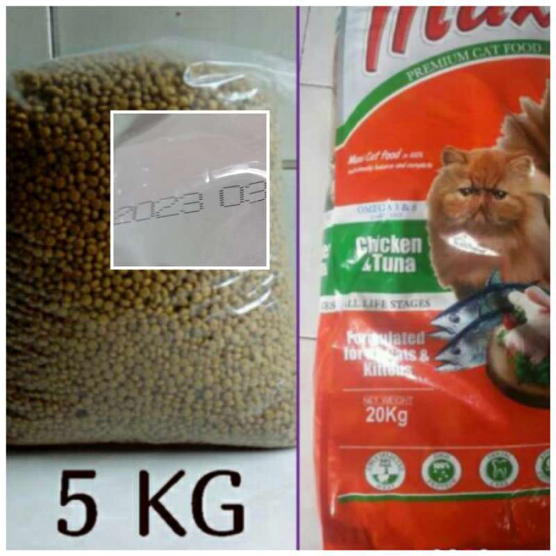 Promo Makanan Kucing Maxi Cat Food Repack 5 Kg 5kg Diskon 23% Di Seller ...