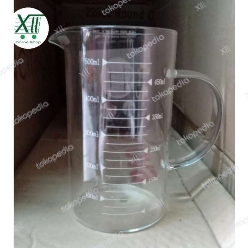 Promo Glass Measuring Cup 500 Ml Gelas Kaca Takar Ukur Diskon 23% Di Seller Nishimu Store ...