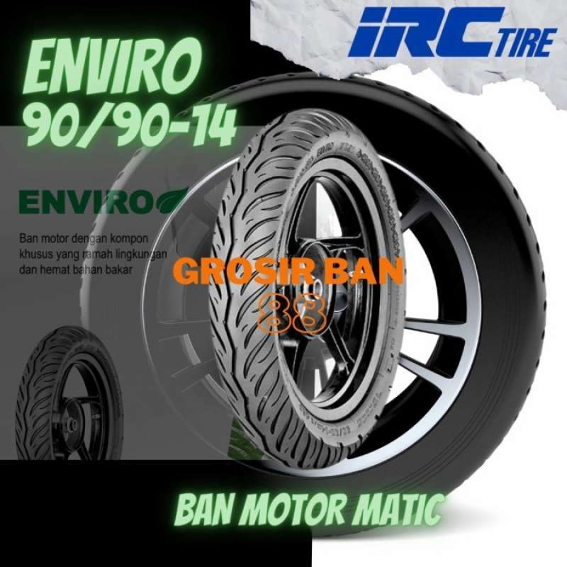 Promo Ban Motor Matic / Irc Enviro 90/90 Ring14 Tubeless Diskon 23% Di ...