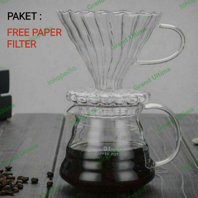 Promo Paket Coffee Server V60 Pour Over/paket Kopi Server V60 Diskon 23 ...