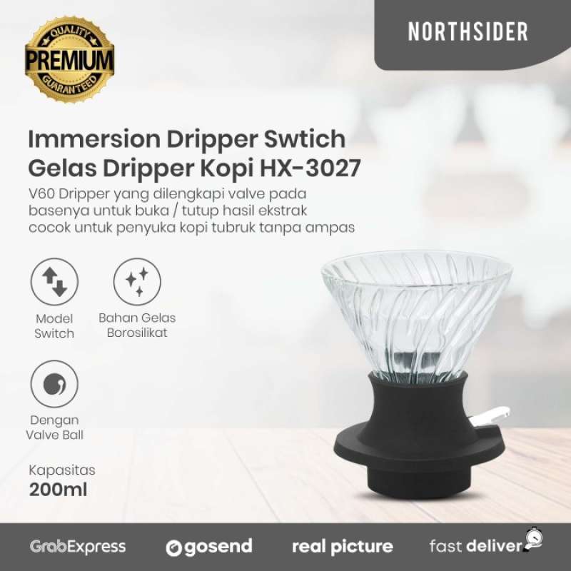 Promo Immersion Dripper Switch 200ml V60 Glass Clever Drip Kopi Yrp-fcup007 Diskon 23% Di Seller ...