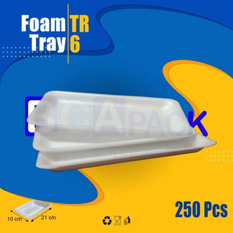 Promo Foam Tray Tr 6 - Styrofoam Tray Buah Tr6 - 250 Pcs Diskon 23% Di ...