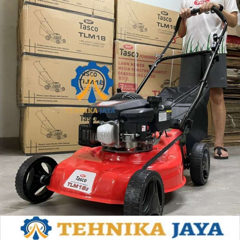 Promo Mesin Potong Rumput Dorong Tasco Tlm 18e Lawn Mower Mesin 5 Promo ...