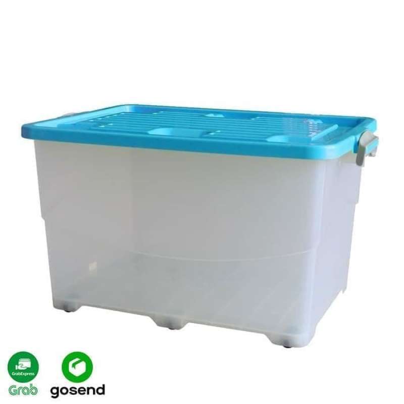 Promo Container Box 85 Liter Kiramas B85 Ar Biru (by Gojek / Grab ...