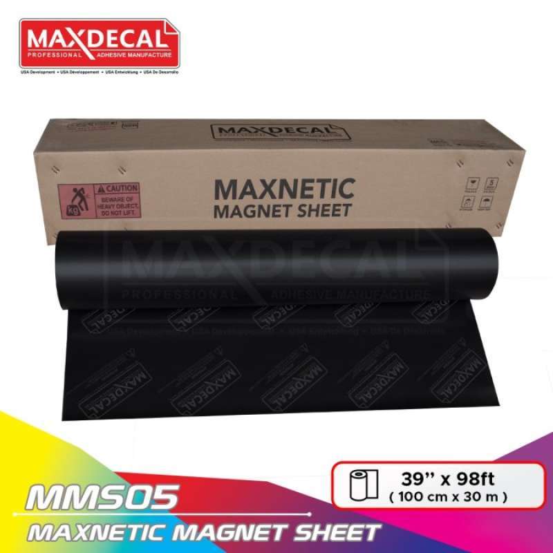 Jual Magnet Rubber Flexible Lembaran Magnetic Maxdecal Sheet Hitam Strip - Lebar 100 Cm Di ...