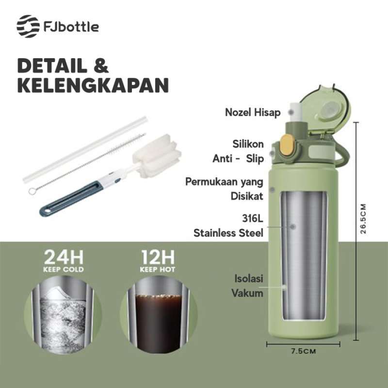 Jual Fjbottle Botol Minum Olahraga Termos Chentang 720ml Stainless Steel Double Insulated Sus ...