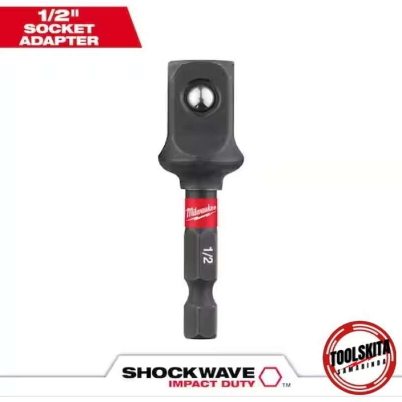 Jual Socket Adapter Milwaukee Shockwave Impact Duty Hex 1/4 To Square ...