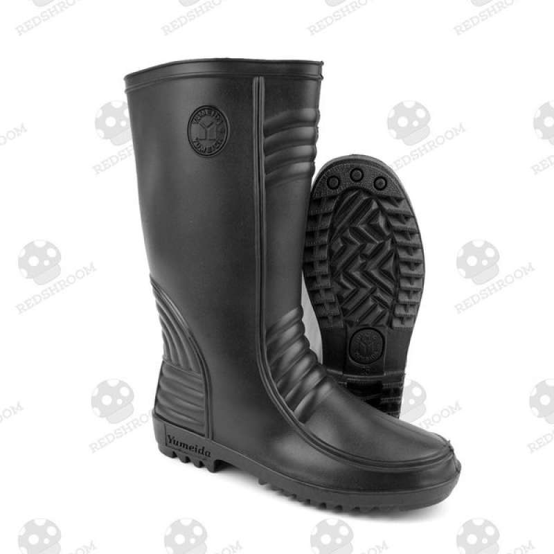 Jual Sepatu Boot Tinggi Yumeida Rb 2 Hitam Boots Karet Lokal Nyaman ...