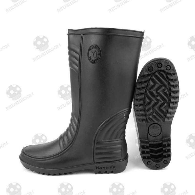 Jual Sepatu Boot Tinggi Yumeida Rb 2 Hitam Boots Karet Lokal Nyaman ...
