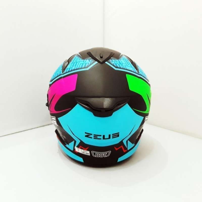 Promo Promo Kemerdekaan Helm Zeus Zs-613c Matt Black Aj11 Blue ...