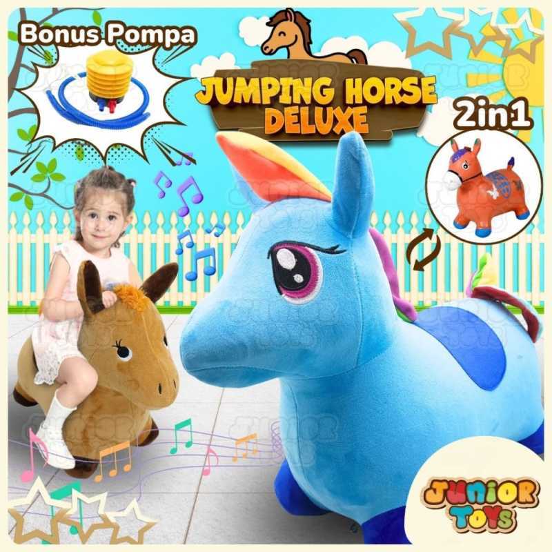 Jual Animal Jumping Mainan Anak Kuda Kudaan Karet Deluxe Fungsi 2 In 1 ...