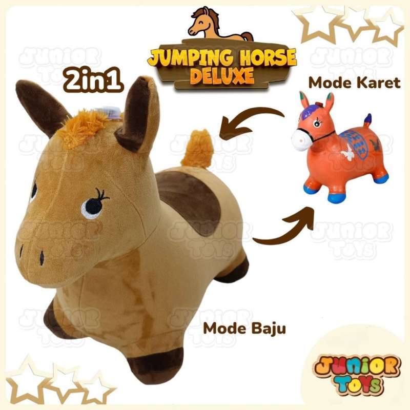 Jual Animal Jumping Mainan Anak Kuda Kudaan Karet Deluxe Fungsi 2 In 1 ...