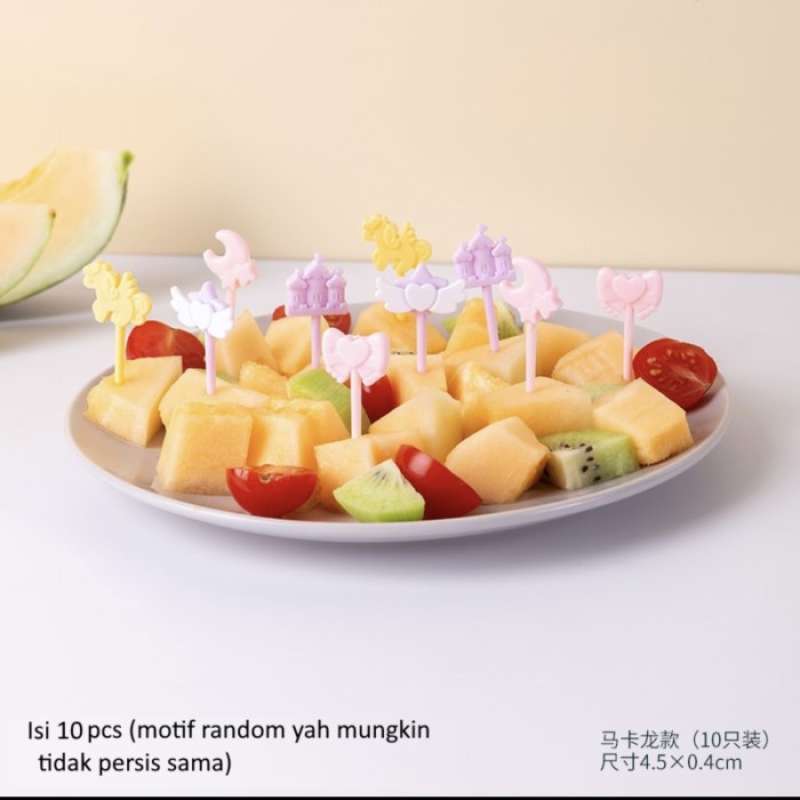 Jual Tusukan Bento Anak Bekal Castle ,food Picks Castle ,tusuk Buah ...