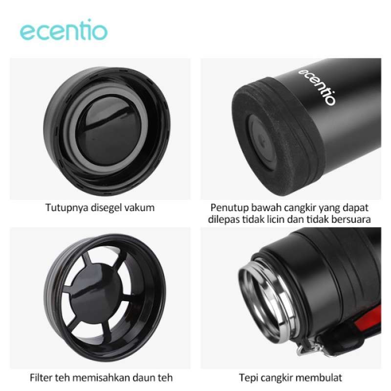 Jual Ecentio 1000ml Botol Minum Termos Termos Air Panas Tumbler 304 Di ...