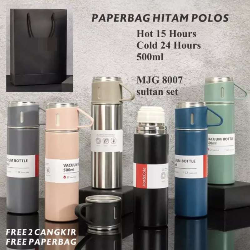 Jual Termos Set Sultan Tumbler Set Stainles Stel 304 Souvenir Mjg 8007 ...