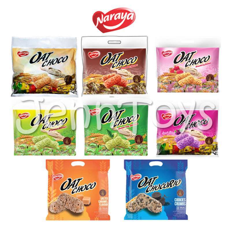 Promo Naraya Oat Choco Snack Oat Sereal Gandum Vanilla Pandan Green Tea ...