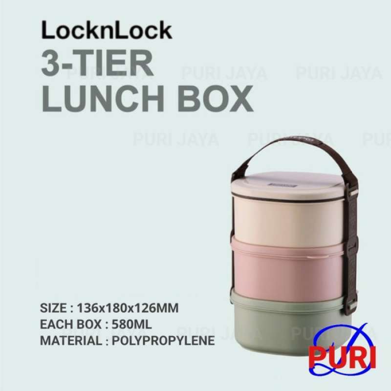 Jual Lock & Lock 3-tier Lunchbox Rantang Makan 3 Susun Locknlock Lunch ...