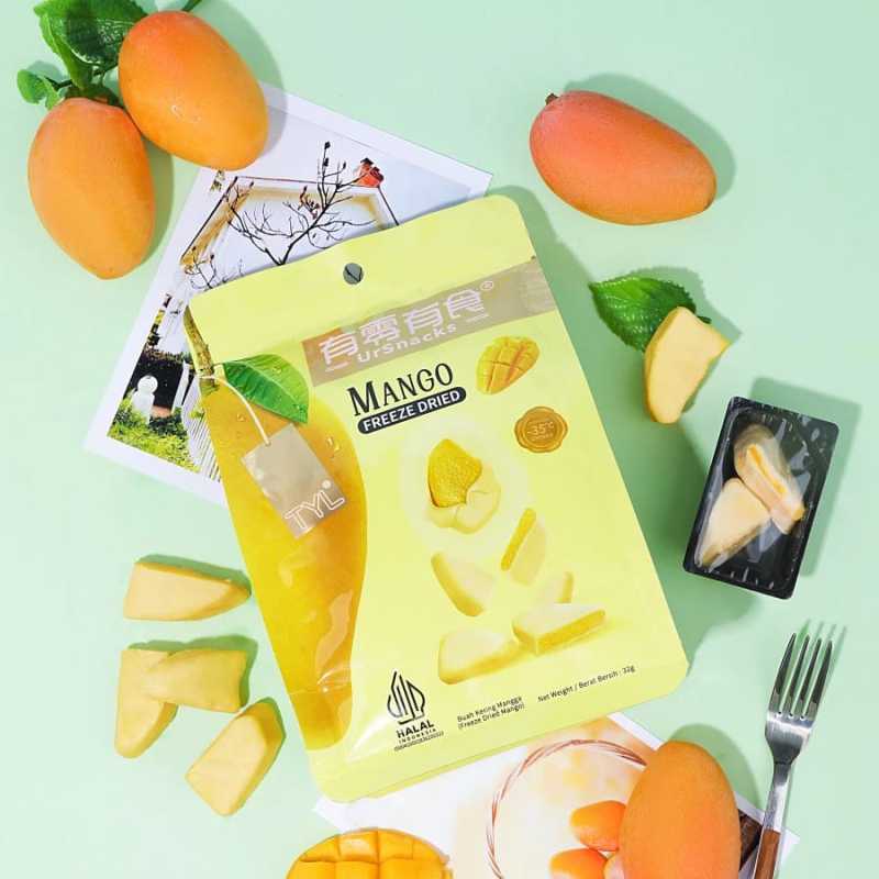 Jual Snack Import | Ursnack Freeze Dried Snack Buah Mango Kering 32 Gr (ds Bgr) Di Seller ...