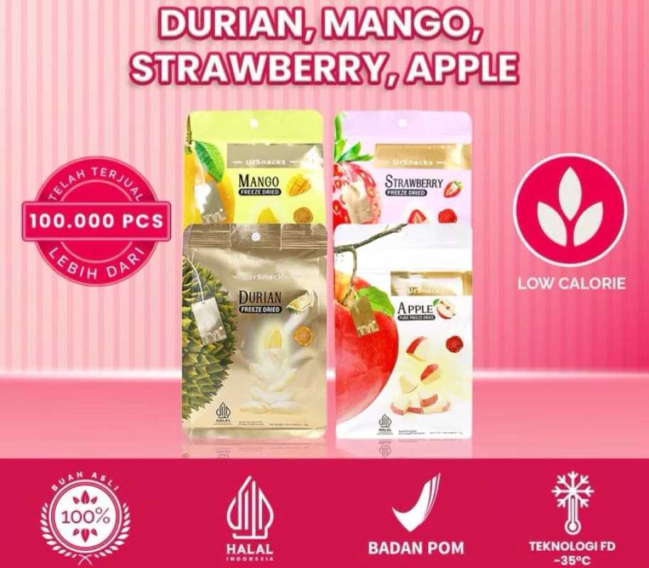 Jual Snack Import | Ursnack Freeze Dried Snack Buah Mango Kering 32 Gr (ds Bgr) - Apple Di ...