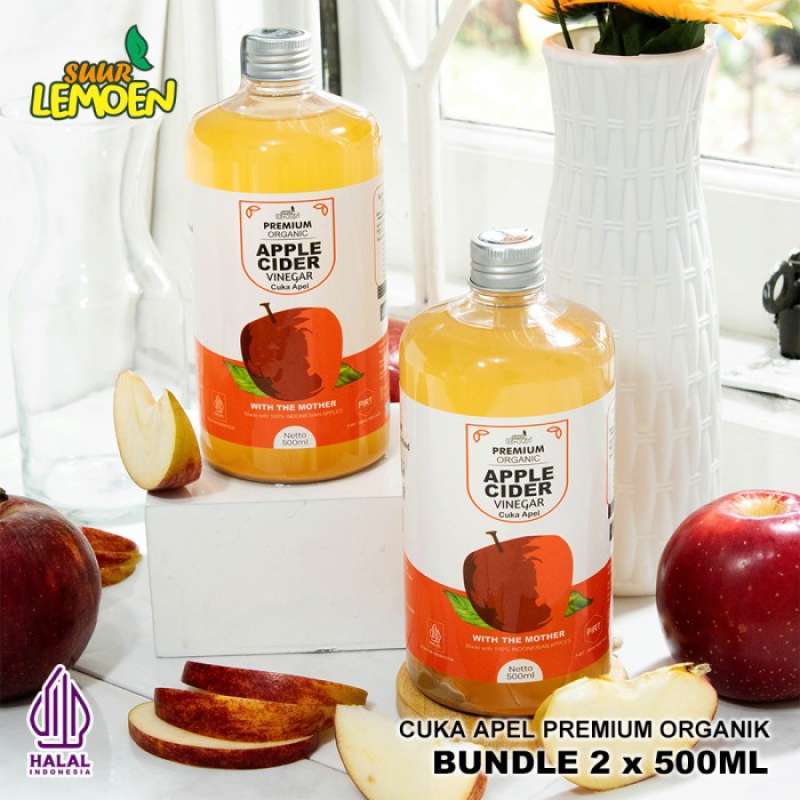 Promo Suur Lemoen Cuka Apel Apple Cider Vinegar 1 Liter Cuka Apel ...