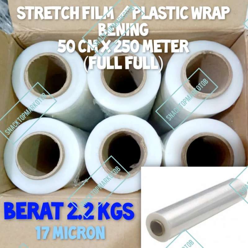Jual Stretch Film Bening 50cm X 250m Plastic Wrapping Plastik Wrap Di ...