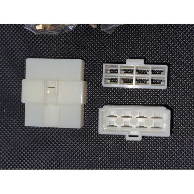 Promo Socket Mobil 8 Pin Besar 10 Set/ Connector Skun Motor Soket ...