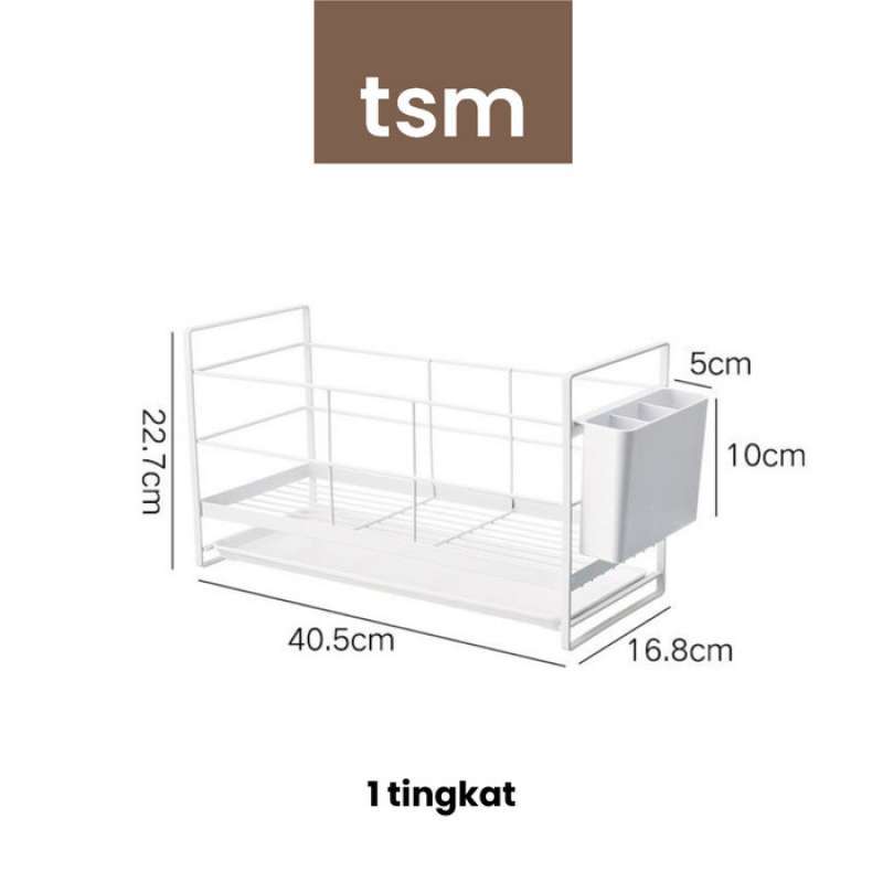 Jual Tsm Rak Piring Bertingkat Nordic Style Stainless | Rak Wastafel ...