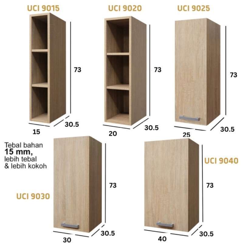 Jual Kirana Kitchen Set Denver Lemari Kabinet Dapur Rak Dapur - 2 Pt ...