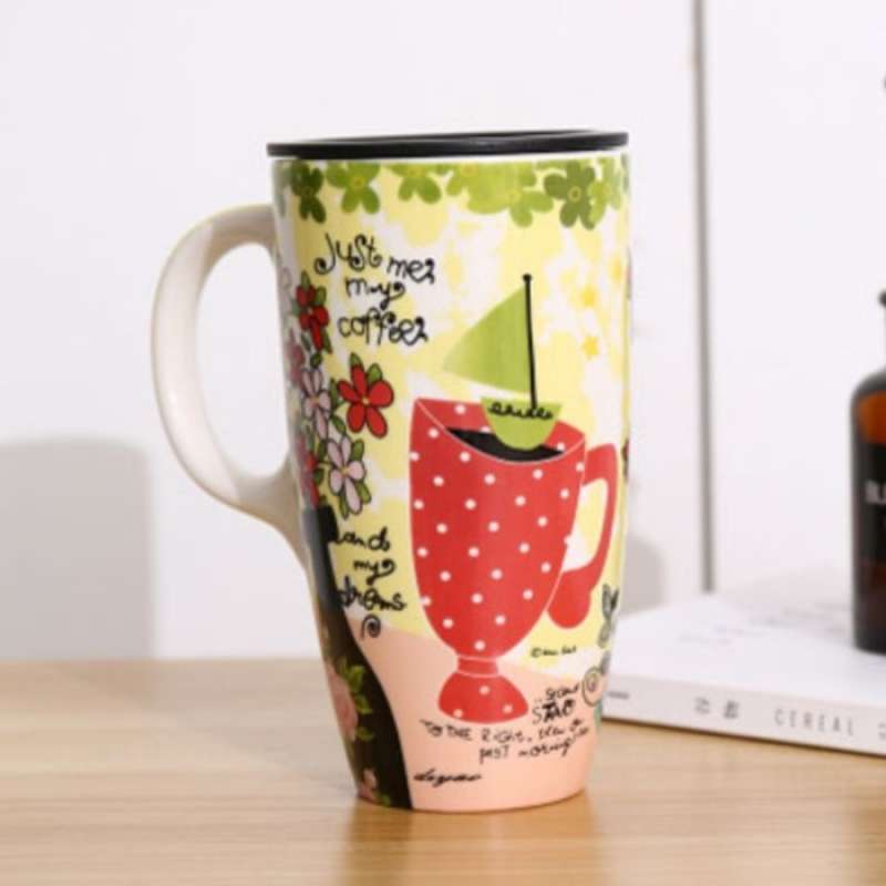 Jual European Painted Ceramic Cup | Cangkir Besar Cantik | Cangkir ...
