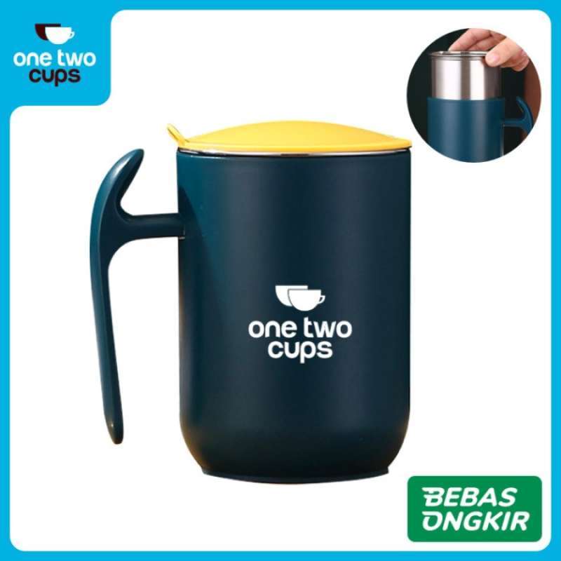 Jual One Two Cups Gelas Kopi Stylish Double Layer Stainless Steel Dan ...