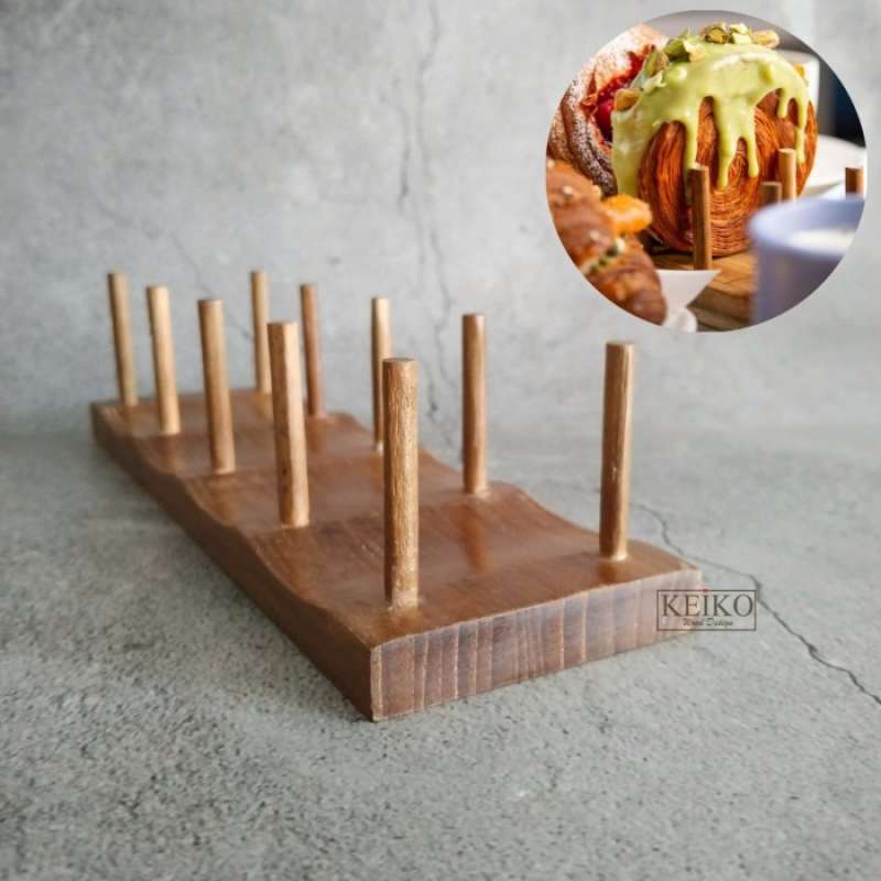Jual Cromboloni Tray / Display Cromboloni Rak Pastry - Dengan Tiang Di ...