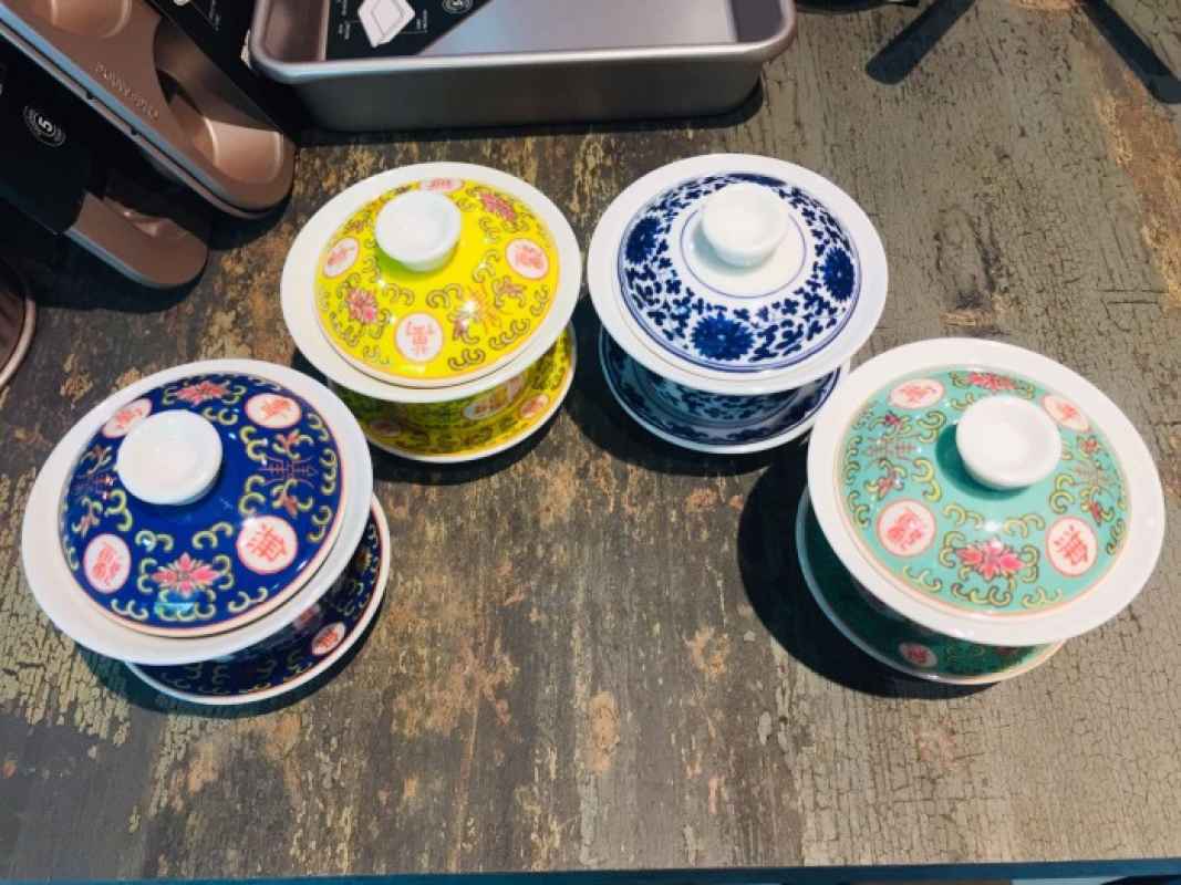 Jual Chinese Tea Cup Gaiwan Melamine Premium Cantik Tempat Seduhan Teh ...