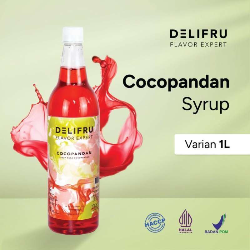 Promo Delifru Syrup Coco Pandan - Sirup Pandan Kelapa 1 Liter Diskon 13 ...
