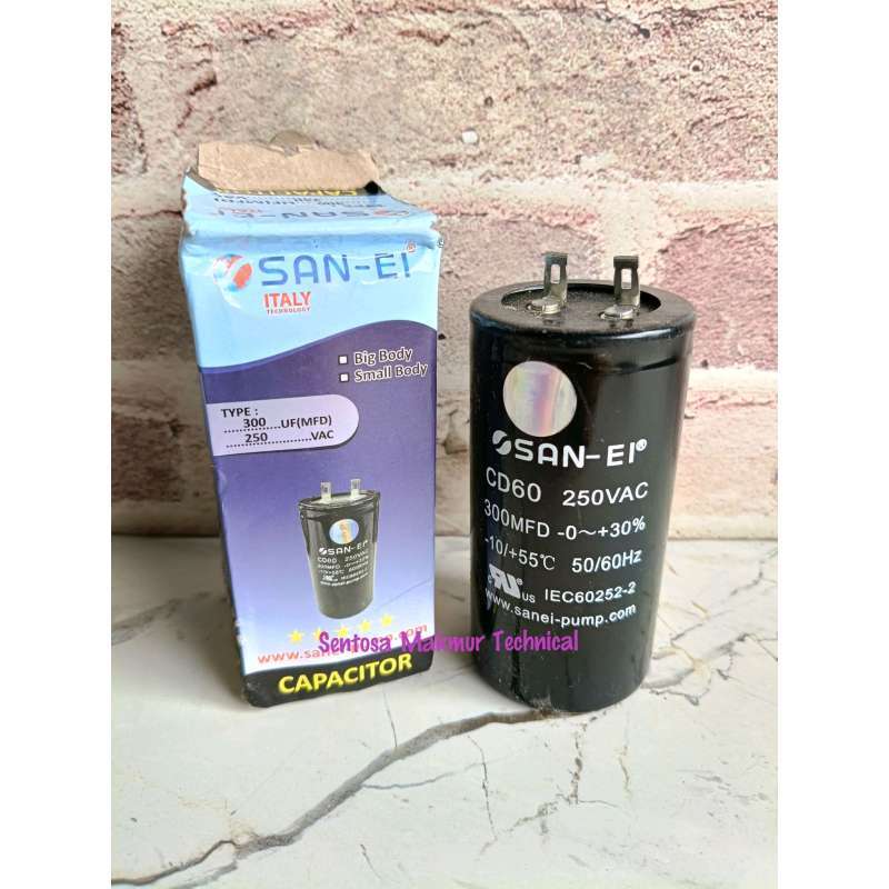Jual 300 Uf Kapasitor Capasitor Starting Starter Bulat Kompresor Dinamo Pompa 300uf 250v Di ...
