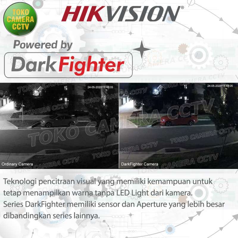 Jual Ip Camera 8mp Hikvision Kamera Bullet Acusense 8mp Dark Fighter Di ...